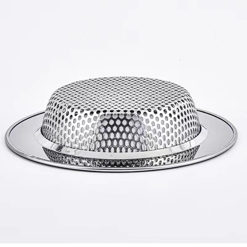 2pcs Kitchen Sink Strainer Stainless Steel,4.5" Sink Strainers for Kitchen Sink,Food Catcher for Most Sink Drains Kitchen Sink Basket Strainer Steel Sink Filter (Upgrade)