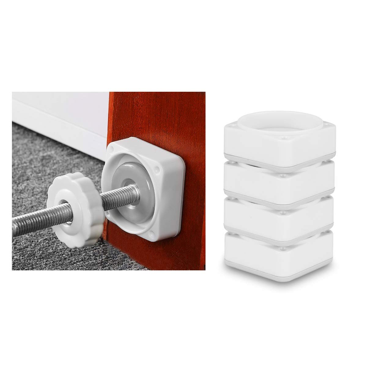 Baby Gate Wall Cups, Dog Gate Wall Protection Guard Prevent Damage from Wall Surface, Door, Wooden Stairs(4 Pack)
