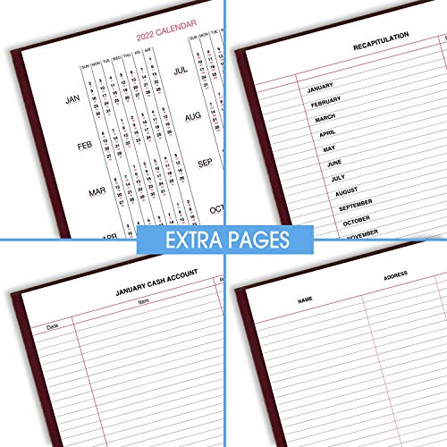 2022 Diary by AT-A-GLANCE, Standard Daily Diary, 7-1/2" x 9-1/2", Medium, Red (SD37413)