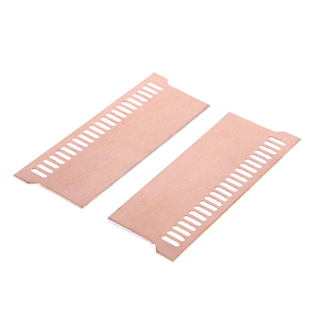 Easycargo Laptop Memory Heatsink Kit, Copper Heat Sink + Pre-Applied Thermal Conductive Adhesive Tape, Cooler Heatsink Pad for Cooling Laptop Notebook Memory RAM DDR5 DDR4 DDR3 SODIMM
