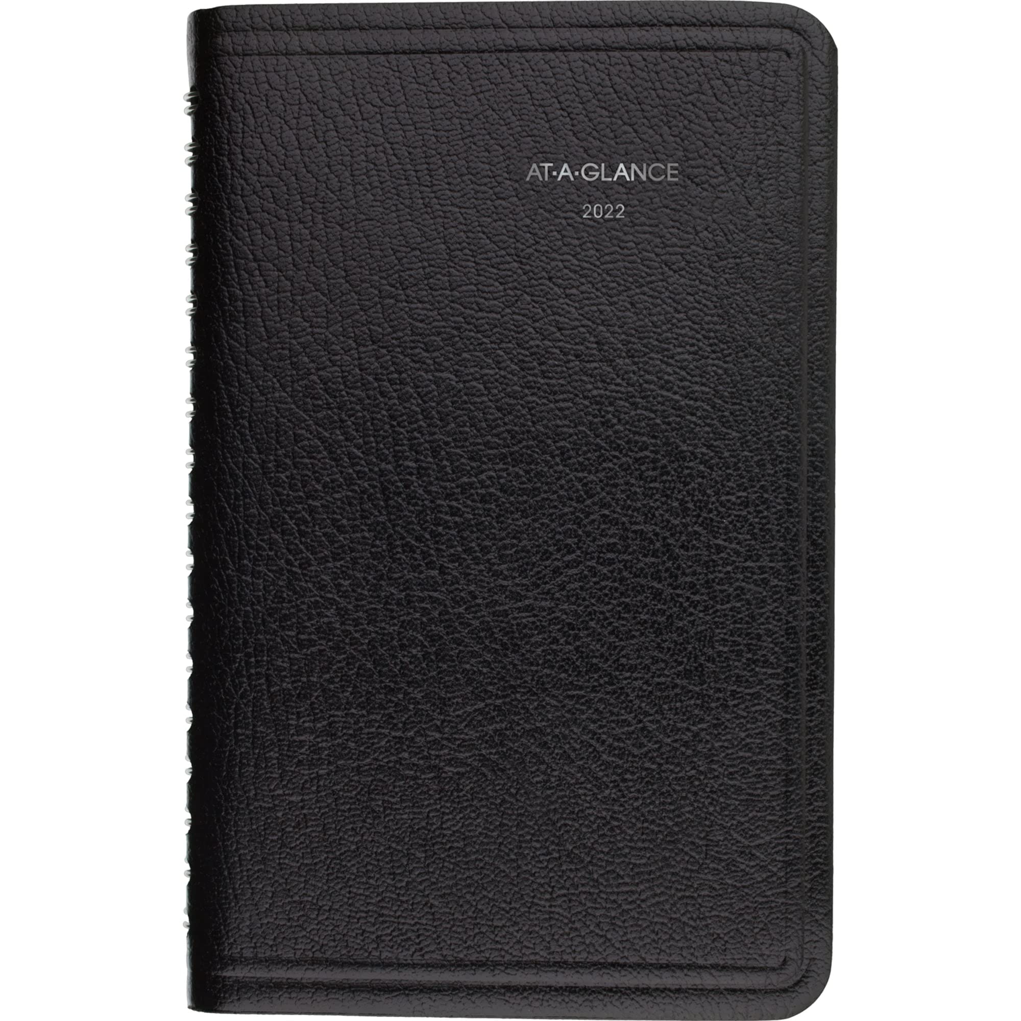 2022 Pocket Calendar by AT-A-GLANCE, Weekly Planner, 3-1/2" x 6", Pocket Size, DayMinder, Black (SK4800)