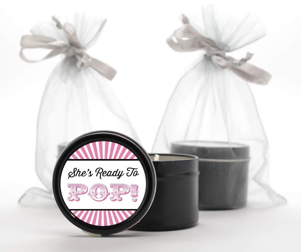 Pink Ready to Pop Baby Shower Stickers | 36 Matte Stickers | 2 Inches Round | Ready to Pop Baby Shower Labels