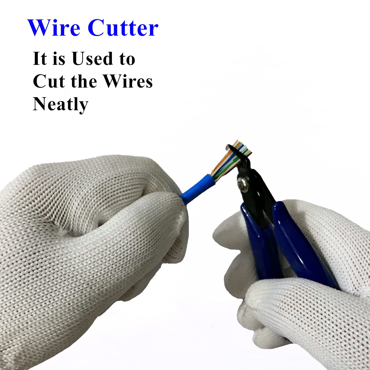 Rj45 Crimp Tool Kit Pass Through and Standard Cat6 Cat6A Cat5 Cat5e rj45 Crimping Tool with 50pcs rj45 Cat6 Pass Through Connectors, 20pcs Covers, 1 Network Cable Tester, 2 Wire Strippers, 1 Cutter