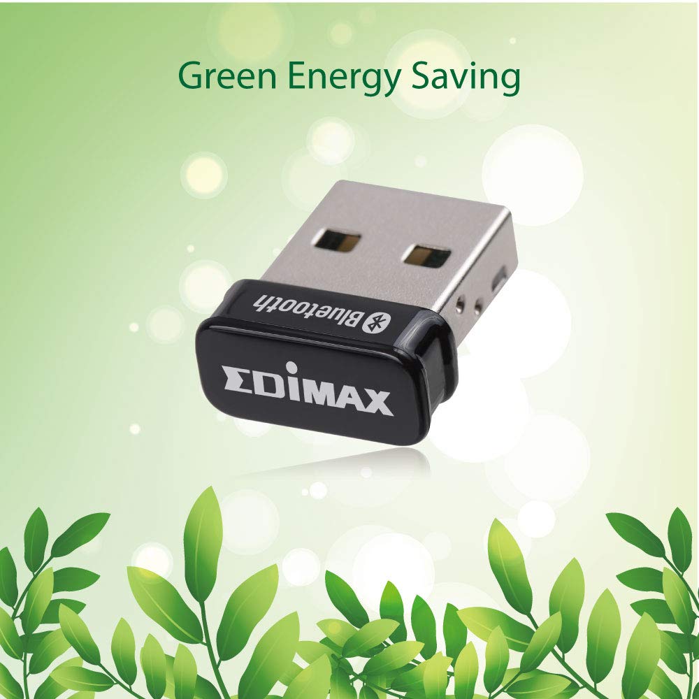 Edimax Bluetooth Adapter for PC, BT 5.0 EDR Nano USB Dongle, Fast Transfer, Bluetooth Headphones Headset Speakers Keyboard Mouse, Win 10/11 Plug-n-Play, Linux/Mint 21 Plug-n-Play, BT-8500