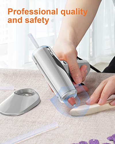 akolik 50W Mini Hot Glue Gun, Anti-Drip Fast Preheating Mini Glue Gun Kit with 30 PCS Glue Sticks for DIY, Arts & Craft, Home Repairs, and Decorations 50W