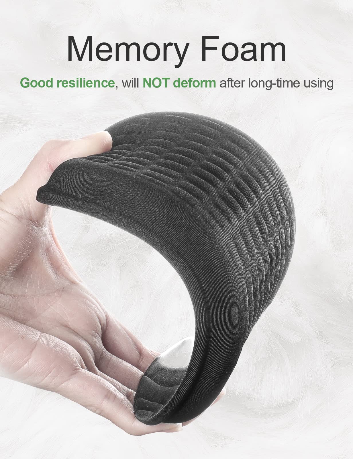 2pack Elbow Rest Pads for Desk, Ergonomic Arm Pad for Office Home Games, Memory Foam Rest Cushion Pad for Wrist, Arm & Elbow, Soft & Breathable, Non-Slip Silicone Base