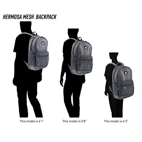 adidas Unisex Hermosa II Mesh Backpack, Black/White, One Size