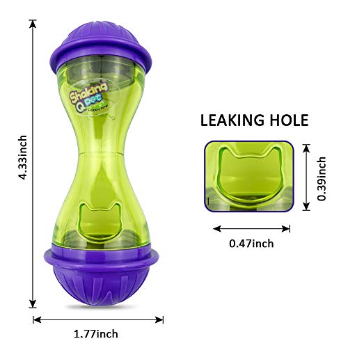 Cat Interactive Treat Dispenser Toy - Pet Slow Feeder Toy, Cat Food Dispensing Improve Intelligence IQ Puzzle Toy (4.33x1.77inch)