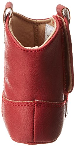 Baby Deer Baby Girls Infant Soft Sole Western Boot, Red, 0