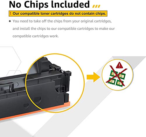 CMYBabee Compatible Toner Cartridge Replacement for HP 414A 414X W2020X for Color Laserjet Pro MFP M479fdw M479fdn M454dw M454dn M454 M479 Printer Ink No Chip (Black Cyan Magenta Yellow)