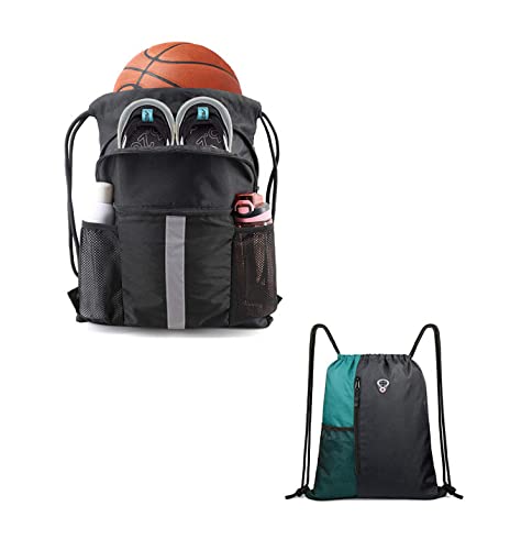 BeeGreen Drawstring Backpack Bag with Drawstring Backpack Sports Gym Bag for Women Men Children