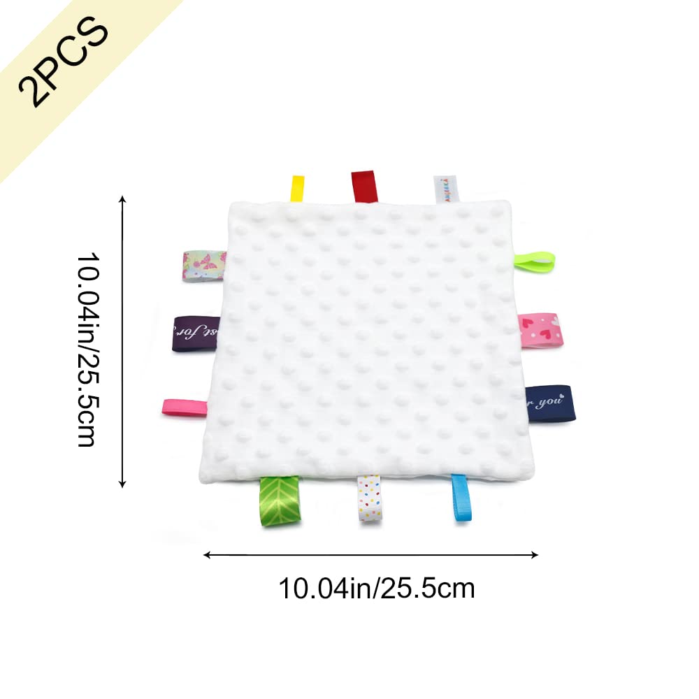 2 Pcs Security Baby Blankets Soft Soothing Towels Comfortable Infant Snuggle Blankets for Children Toddler