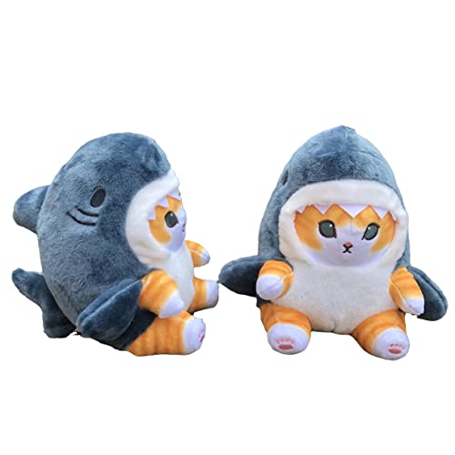 8.1'' Shark Cat Funny Cute Stuffed Animal Doll ,Shark Cat Plush Toy