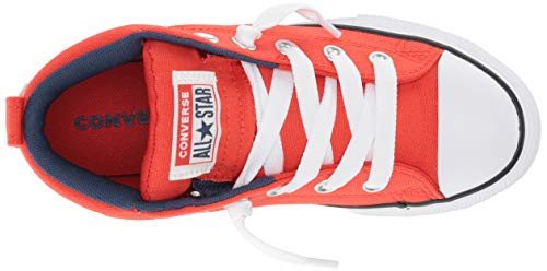 Converse Baby-Boy's Chuck Taylor All Star Street Moon Seasons Sneaker, Habanero Red/Navy/White, 3 M US Infant
