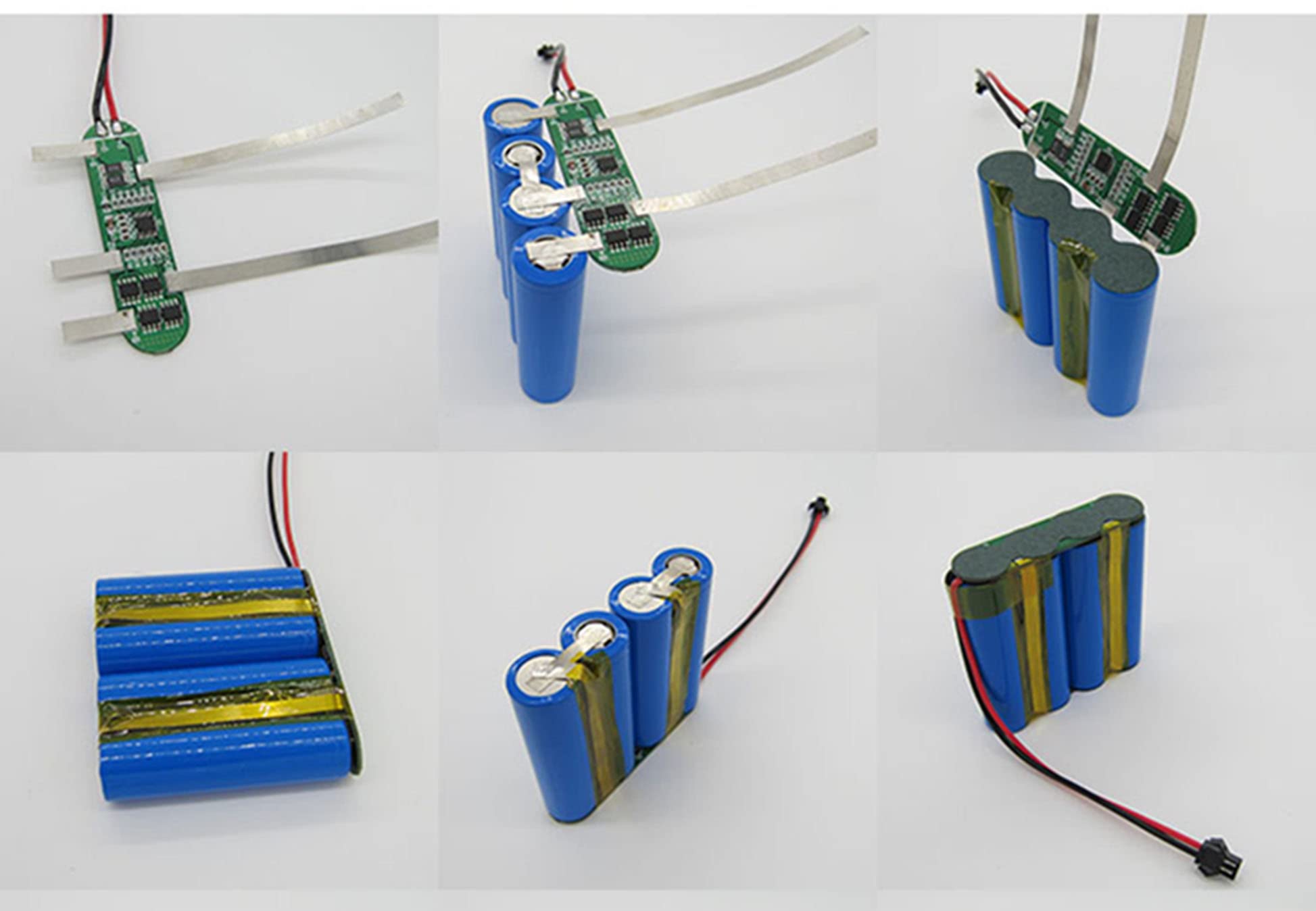 2Pcs 4S 14.4V 14.8V 16.8V 5A 18650 Li-ion Lithium Battery Charger Protection Board Overcharge Protection BMS PCB Circuit Module