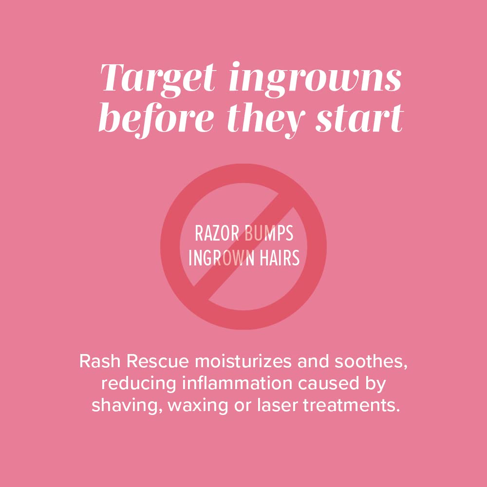 Coochy Rash Rescue Post Shave Spray - Natural Hydrating After Shave Skincare Moisturizer - Ingrown Hair Body Mist - Botanical Blast, 4 fl oz/118 mL