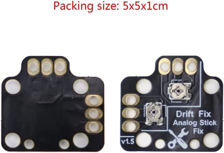 2pcs Analog Stick Drift Fix Mod Controller Board for PS5 PS4 Xbox One Switch Pro Gamepad Handle Game Joystick Drift Repair Board Replacement (2pcs Black)