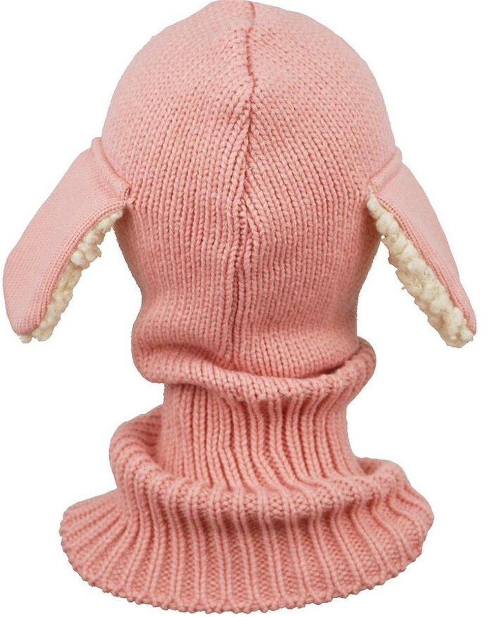 Baby Girls Boys Winter Hat Scarf Earflap Hood Scarves Caps (Pink)