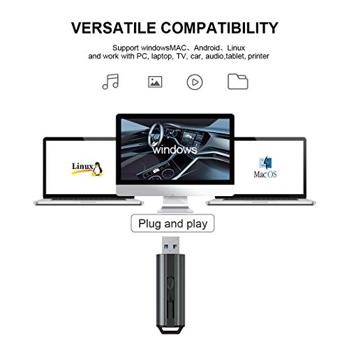 TOPESEL 256GB USB 3.1 Flash Drive High Speed up to 380MB/s USB Thumb Drive Memory Stick Pen Drive with Keychain Plug-Play Jump Drive Zip Drive