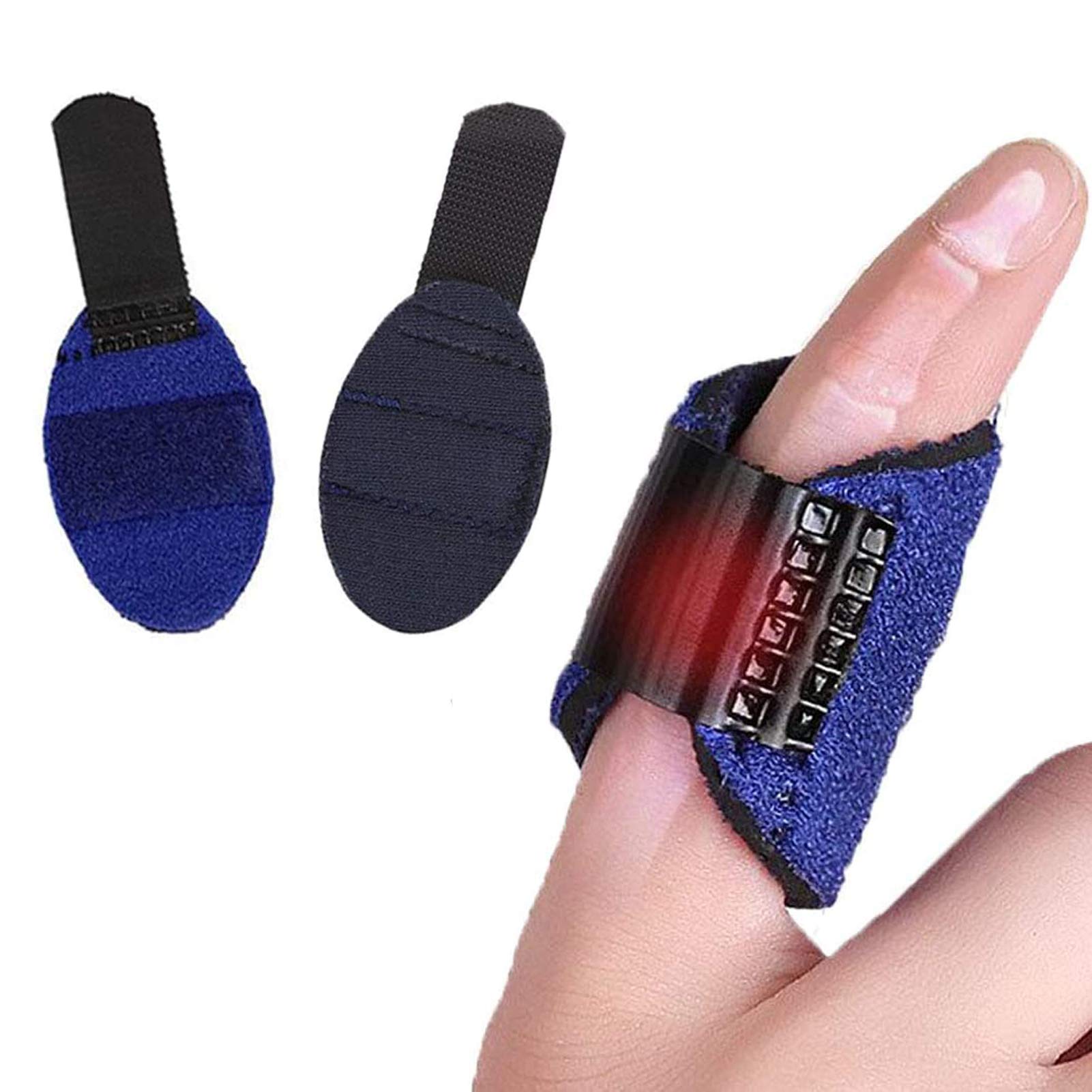 2 Pack Trigger Small Finger Splints with Aluminium Support, Mallet Pinky Finger, Little Finger Support Protector for Broken Pinky Finger, Trigger Finger, Arthritis Pain, Sport Injuries