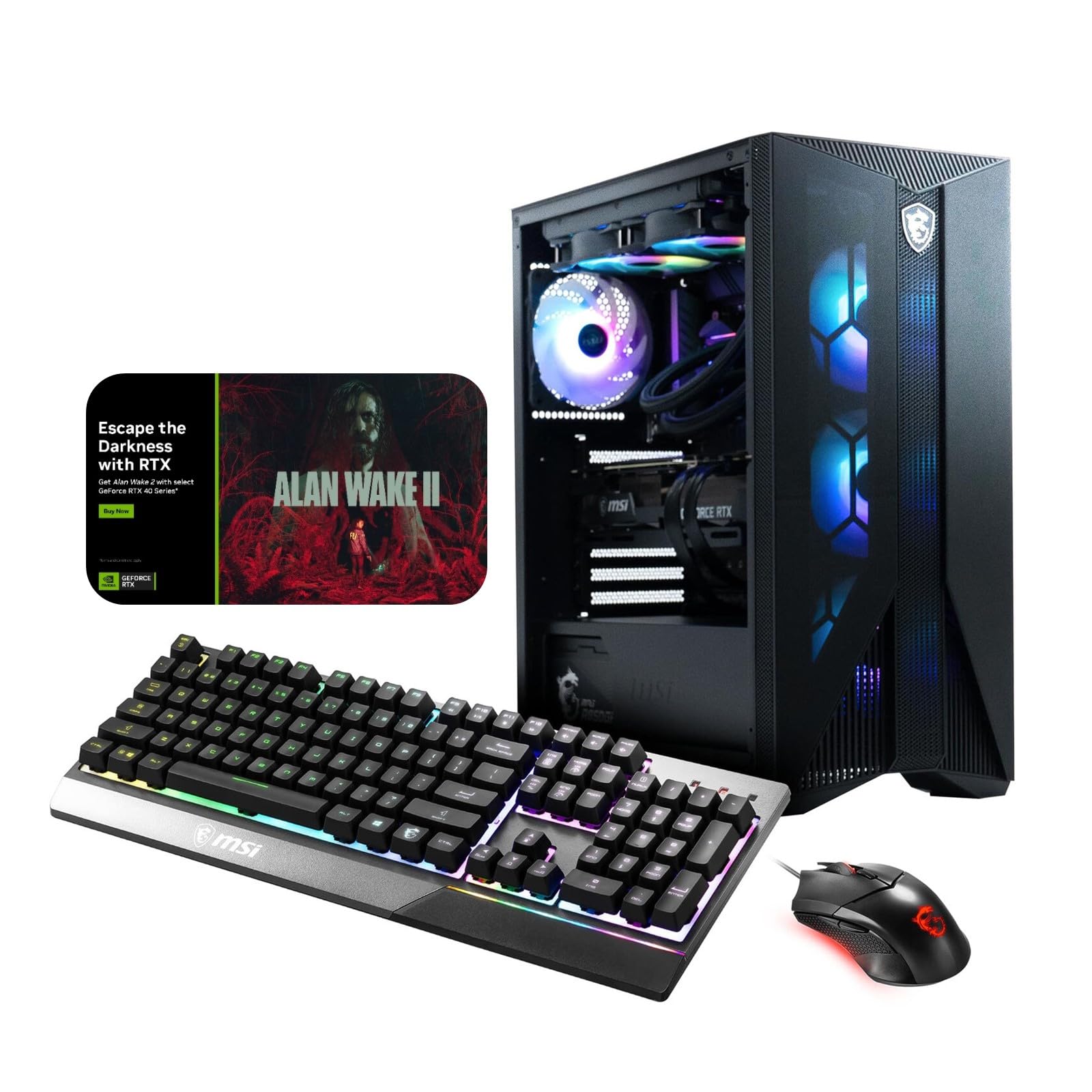 2023 MSI Aegis RS 13NUG-425US Pro Extreme (i7-13700KF, 64GB RAM, 4TB NVMe SSD + 2TB HDD, RTX 4080 16GB, Windows 11) Gaming Desktop PC