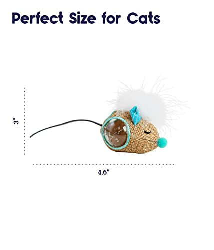 Catstages Mousin' Around Hide 'N Treat Cat Toy - 3 Pack - Treat Dispenser Cat Toy