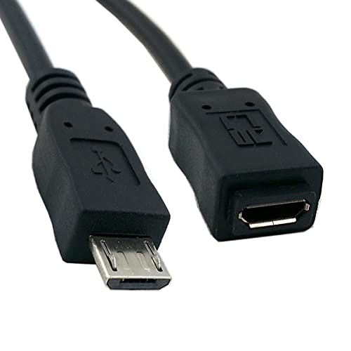 chenyang Micro USB 2.0 Extension Cable,Micro USB 5Pin Male to Female Data Charging Extension Cable for Dash Cam/GPS/Camera 4.92FT/1.5M