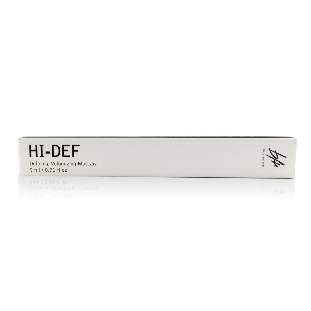 Beauty for Real Hi-Def Mascara, Just Black - Defining & Volumizing Lash Definer, Curls Lashes - Humidity & Smudge Proof - Micro Brush Ensures Versatile Application - 0.31 fl oz