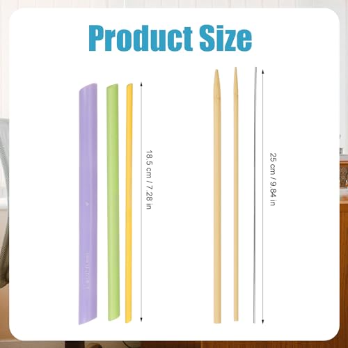 3pcs Quick Turn Fabric Set, 3 Sizes Quick Turn Fabric Tube Turning Tool Multifunctional Fast Turn Tube Turners for Sewing Turning Tool for Crafts DIY Handmade Knitting Accessories