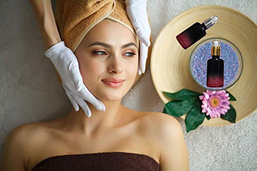 RORANIC Eye Dropper Bottles 1oz,Black Rose Red Mixed Oval Glass Bottle Travel Size 30ml 6 Pack with Golden & Silver Caps for Cosmetic Sample Container for Essential Oils,Perfume (Black Rose Red)