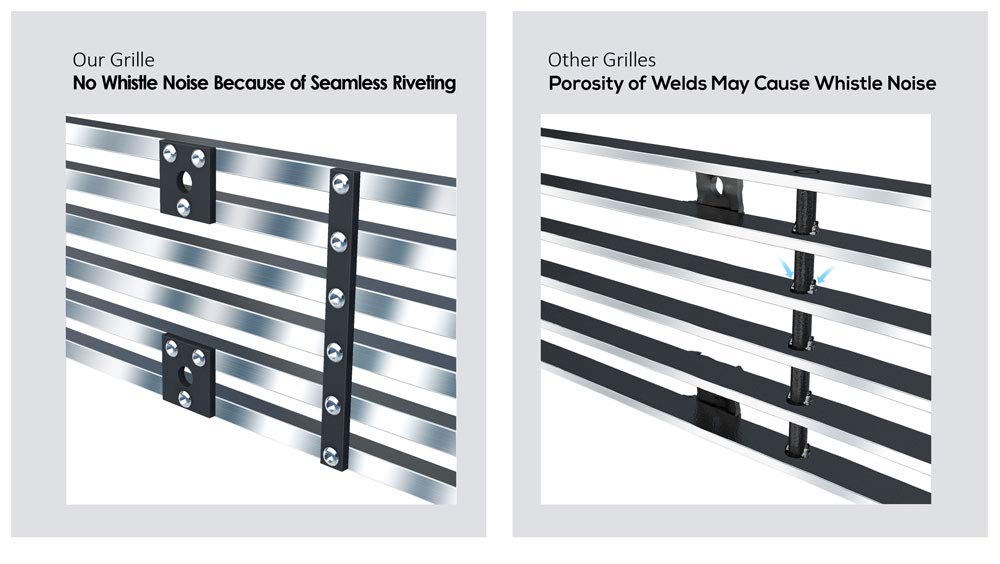 APS Compatible with Dodge Ram 1994-2001 Main Upper Chrome Billet Grille Insert D85030A