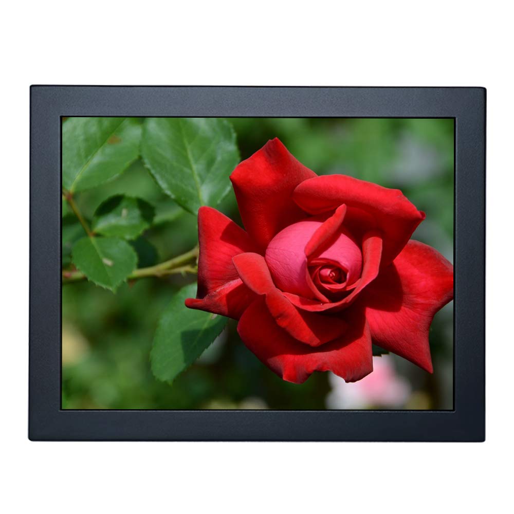 iChawk 12.1'' inch Monitor 800x600 4:3 AV BNC HDMI-in Built-in Speaker Remote Control LCD Screen for Industrial Equipment, PC Display with USB Interface Small Video Player Pluggable U-Disk W121MN-591
