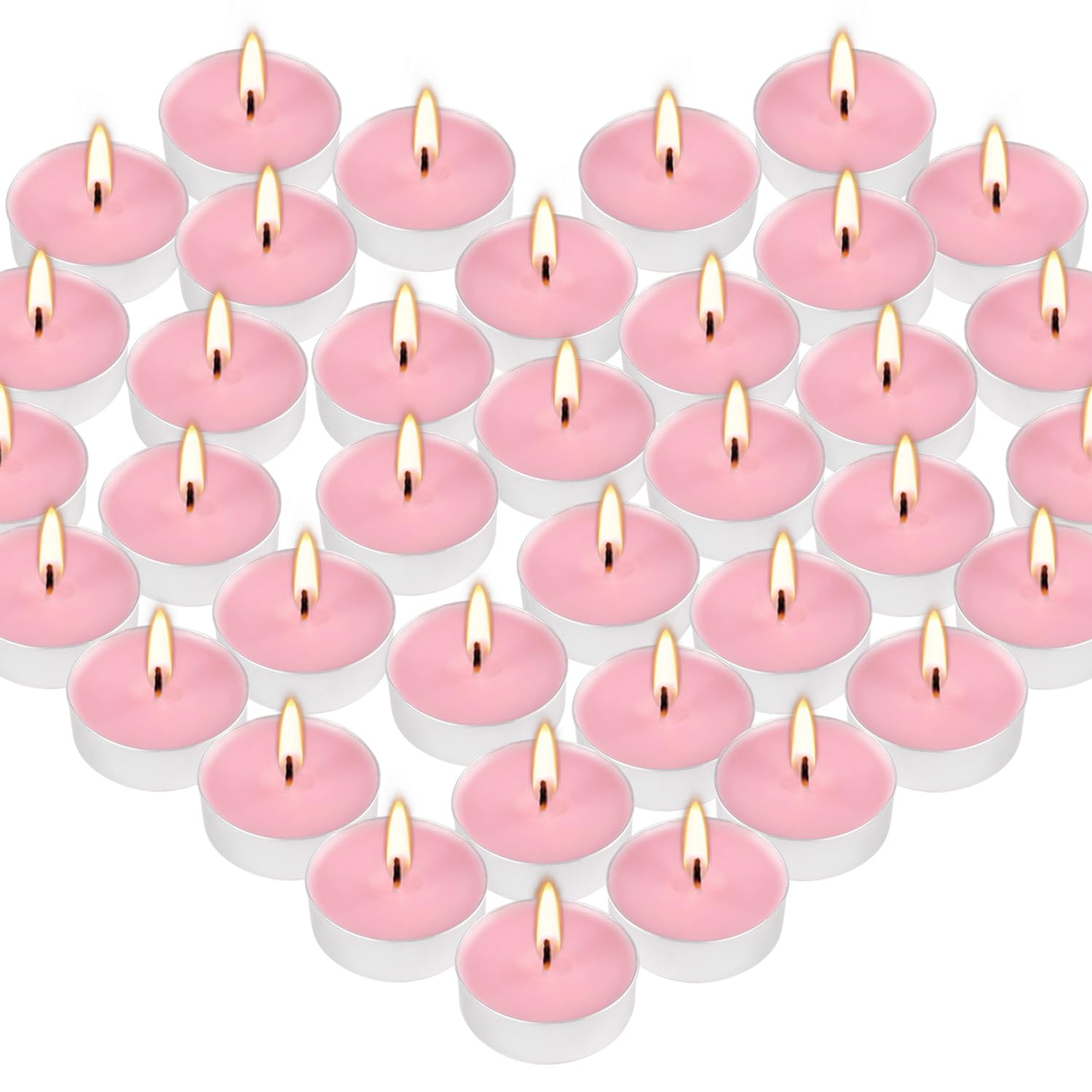 4 Hour Scented Tealight Candles 100 Pack, Cherry Blossom Votive Candles Set for Home Scented, Fragrance Candle for Restaurant Dinner Weddings Baby Showers(Black)
