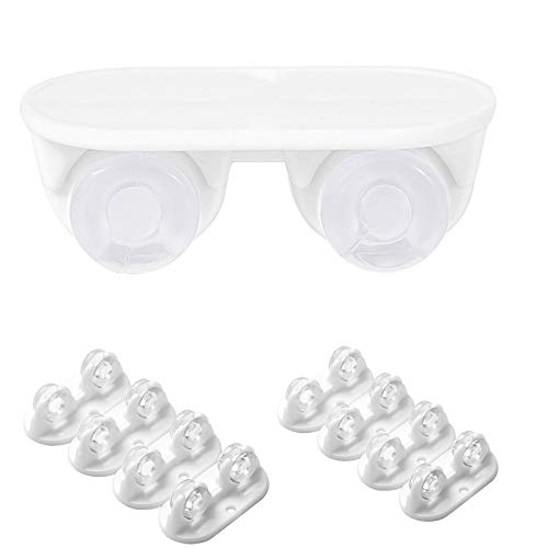 Adhesive Caster Wheels, Non Swivel Castors, Furniture Storage Box Pulley, Mini Self Adhesive Caster Wheels for Trash Can, Baby Toys Car, Cloth Bin, Container, Cabinet, Moving Carton (Pack of 8)