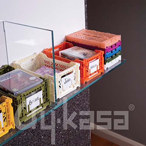 AYKASA Collapsible Storage Bin Container Basket Tote, Folding Basket Crate Container : Storage, Kitchen, Houseware Utility Basket Tote Crate Mini-Box (Dark Green)