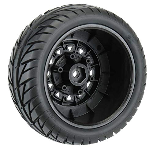 Pro-line Racing 1/10 Street Fighter Fr/Rr 2.2"/3.0" SC Mounted 12mm Black Raid 2 PRO116710