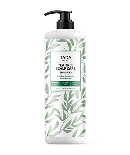 TADA BEAUTY Shampoo | Shampoo for Color Treated Hair and Sensitive Scalp | 1000ml (Tea Tree - Damage Care, 1PK (33.81 fl oz/ea))