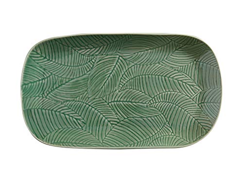 Maxwell & Williams Panama Serving Platter in Gift Box, Stoneware, Kiwi Green, 34 x 19 cm
