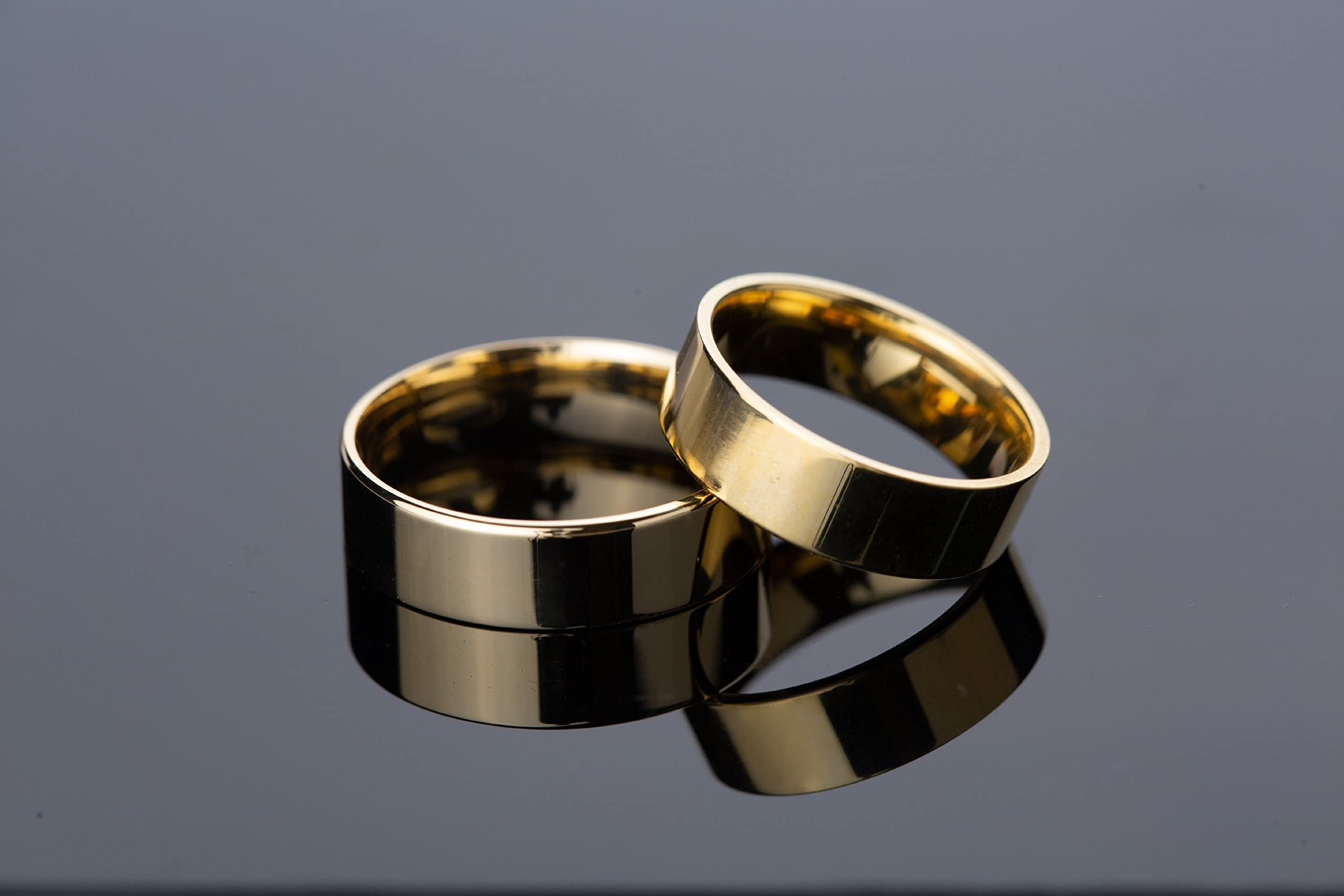 1mm 14K Gold Plated Rings for Women, Thin Gold Ring Dainty Cute Stacking Stackable Thumb Pinky Band Non Tarnish Comfort Fit Size 9 1PC/2PCS/3PCS