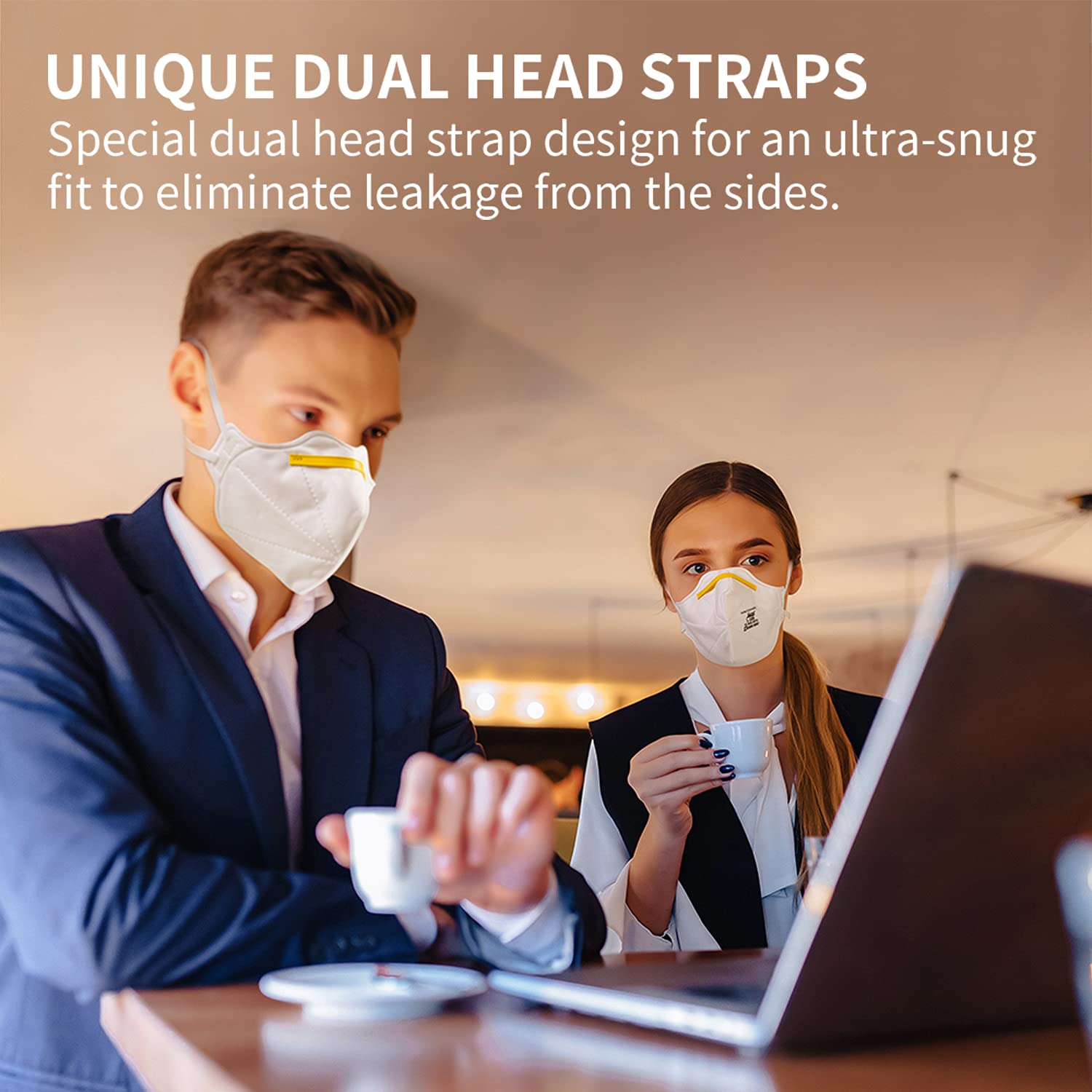 N95 Mask NIOSH Approved, 20-Pack Breathable N95 Particulate Respirator, Foldable N95 Masks Universal Fit (Approval Number 84A-6973) Individually Wrapped