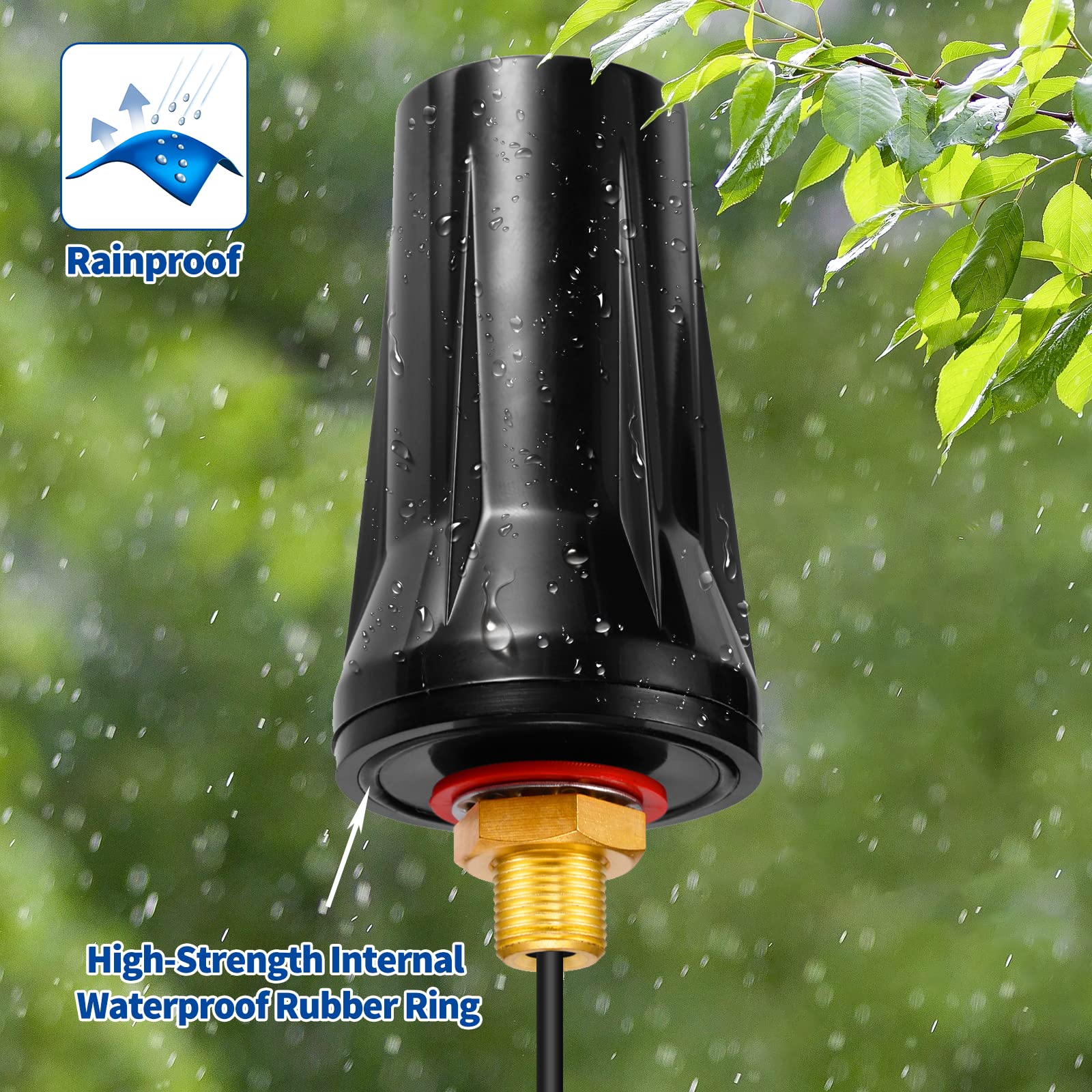 Bingfu 4G LTE Outdoor Wall Mount Waterproof Antenna SMA Male Antenna Compatible with Verizon AT&T T-Mobile Sprint 4G LTE Router Gateway Modem Cellular Trail Camera