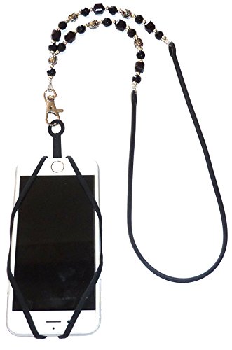 Beaded Women's Universal Lanyard Silicone Strap, Cell Phone Teacher Nurse Keys Keychain Exersize ID Card Badge Holder