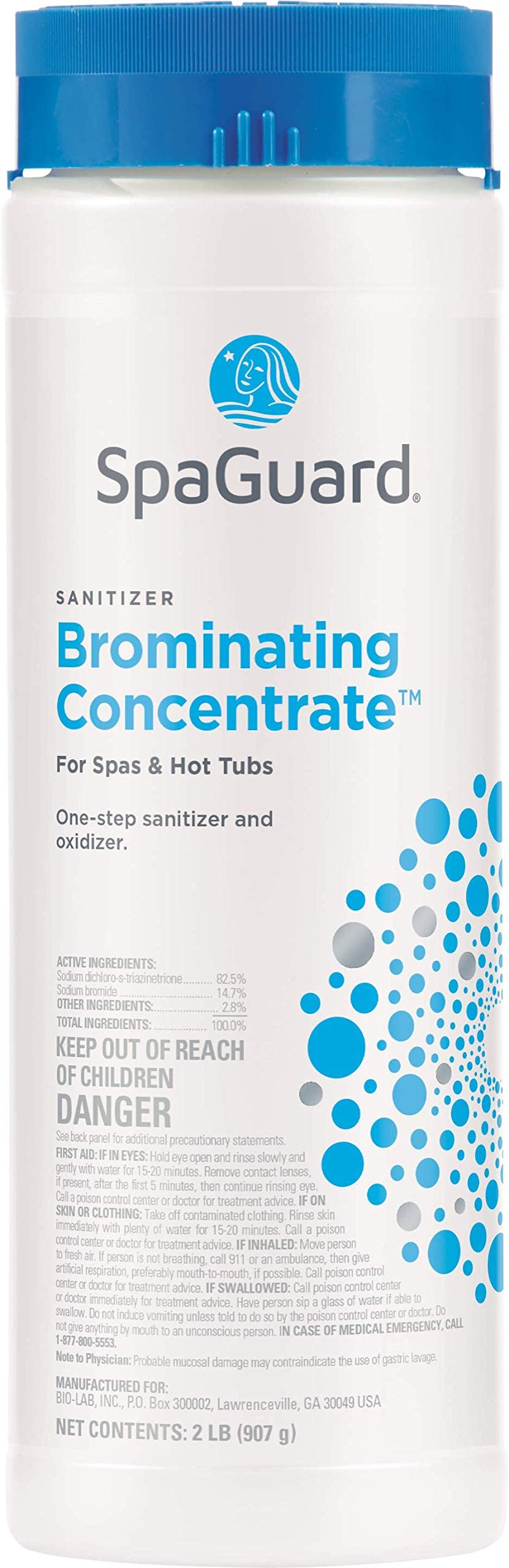 4 Month Hot Tub Chemical Kit - SpaGuard Bromine Granules, Spa Shock-Oxidizer, Stain and Scale Control, & 5-Way Test Strips