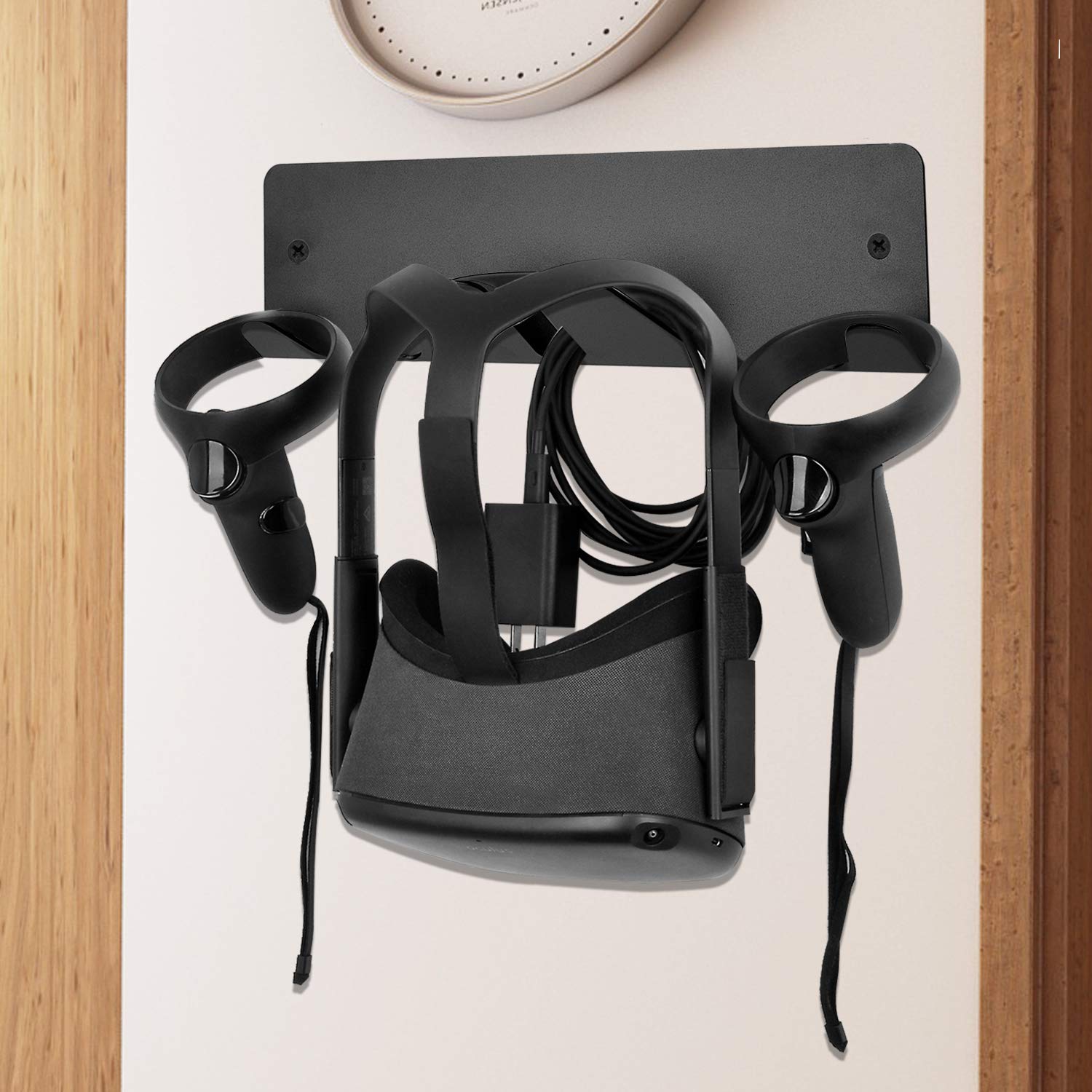 Allkpoper VR Wall Mount Stand Hook for Oculus Quest 2 - Universal Metal VR Headset Hook Storage Rack Holder Compatible for Valve Index/PlayStation VR/Oculus Rift S/meta Quest pro&Touch Controllers