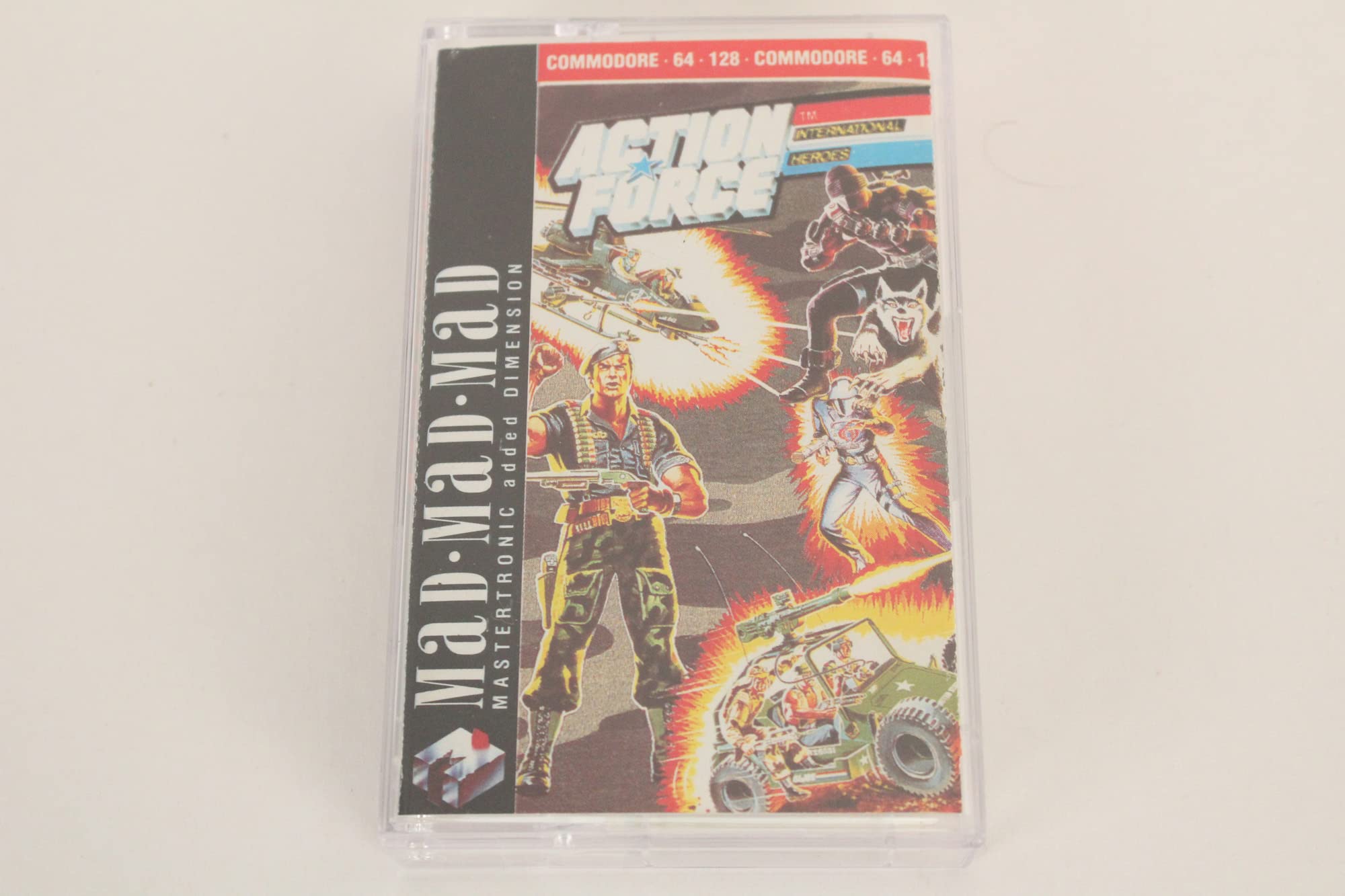 Action Force 1989 (Commodore 64 C64 Mastertronic Video Game Cassette MAD added Dimension)