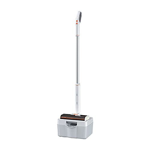 Equator 5lbs White Electric Sweeper Mop Cordless Self Cleaning with Rechargeable Battery
