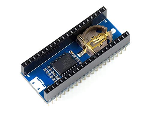 Precision RTC Module for Raspberry Pi Pico Mini Board, Incorporates High Precision Real-Time Clock Chip DS3231, Uses I2C Bus for Communication, with Female Pin Header Stackable Design
