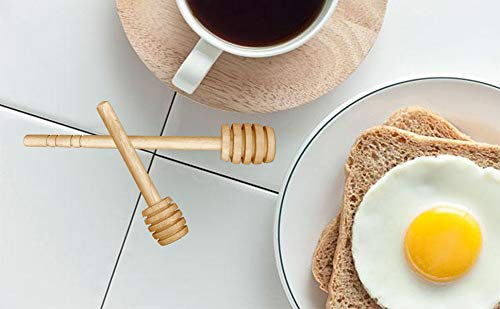 20Pcs Honey Dipper Sticks, 3 Inch Wooden Honey Dipper, Mini Honeycomb Stick, Honey Stirrer Stick for Honey Jar Dispense Drizzle Honey and Wedding Party Gift
