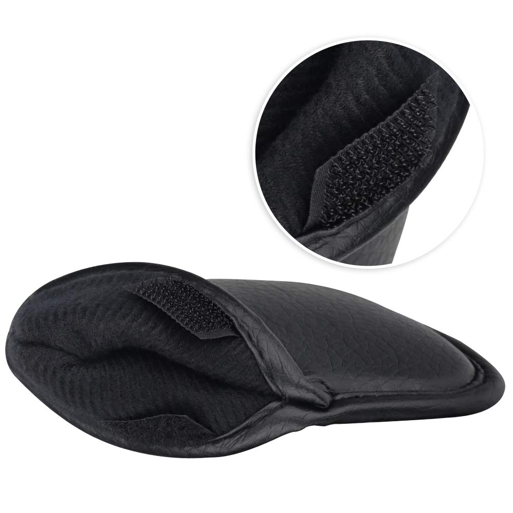 1pc 60° 60 Degree Wedge Iron Protective Headcover Synthetic Leather Black Golf Club Head Cover with Purple No.