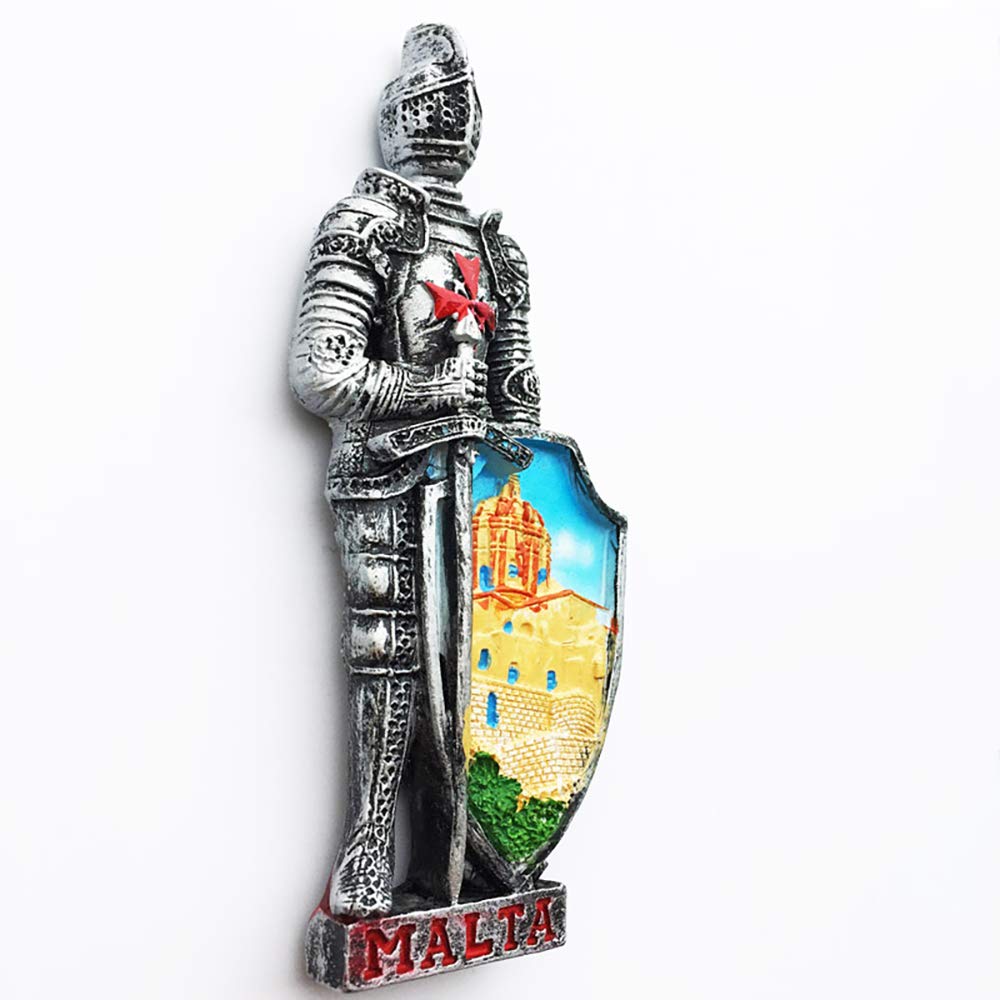 3D Malta Armored Warrior Refrigerator Magnet Tourist Souvenirs Stickers,Home & Kitchen Decoration Malta Fridge Magnet from China